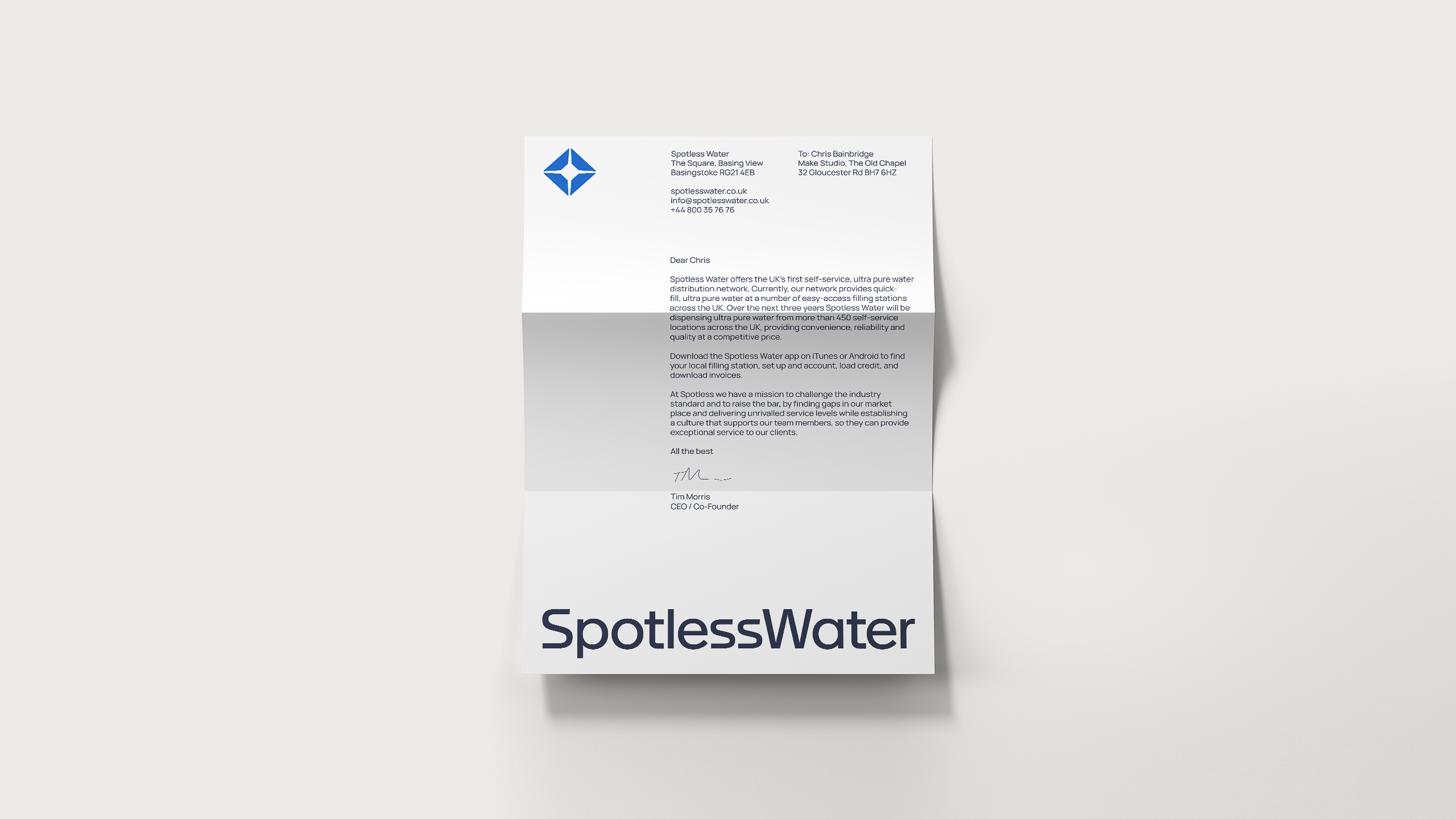 Spotless Water - Ultra pure water | Make Studio